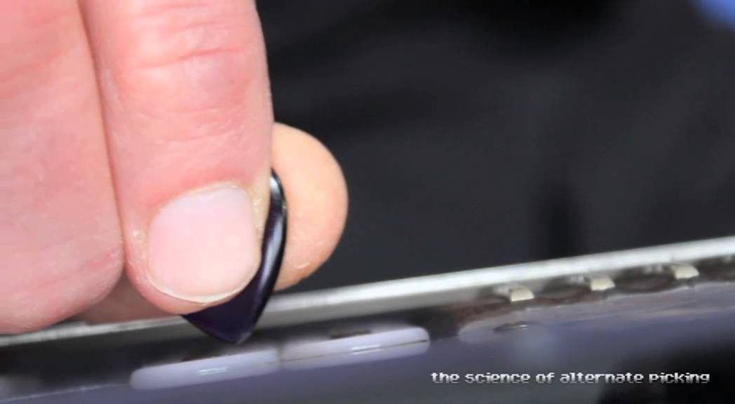 Alternate Picking Adjusting The Pick For Speed The Science Of Alternate ...