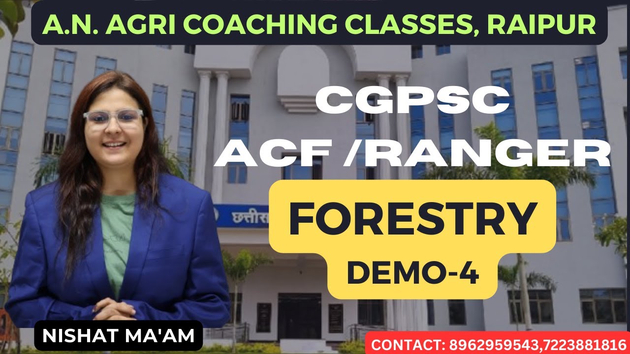 DEMO-4 (FORESTRY FOR CGPSC ACF AND FOREST RANGER)|| BY NISHAT MAM - YouTube