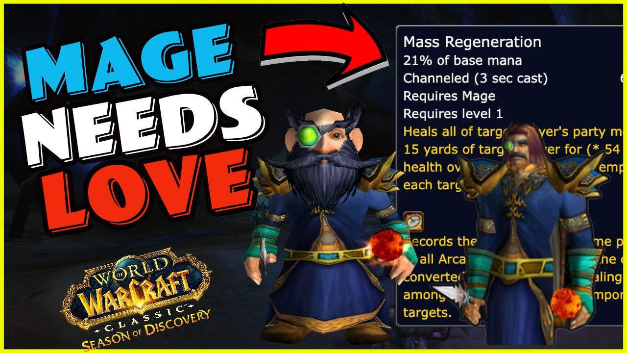 The Mage Healer SHOULD be like this in Season of Discovery - YouTube