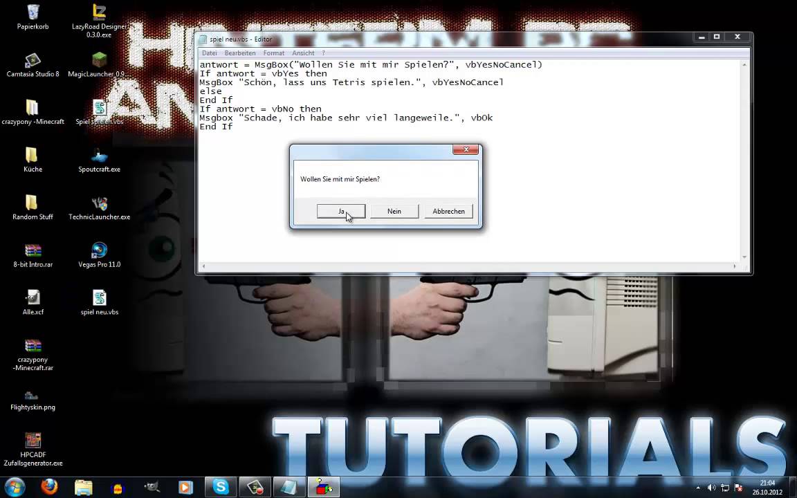 Tutorial - Visual Basic Script [HD] #02 - Mehrfach Antworten bei ...
