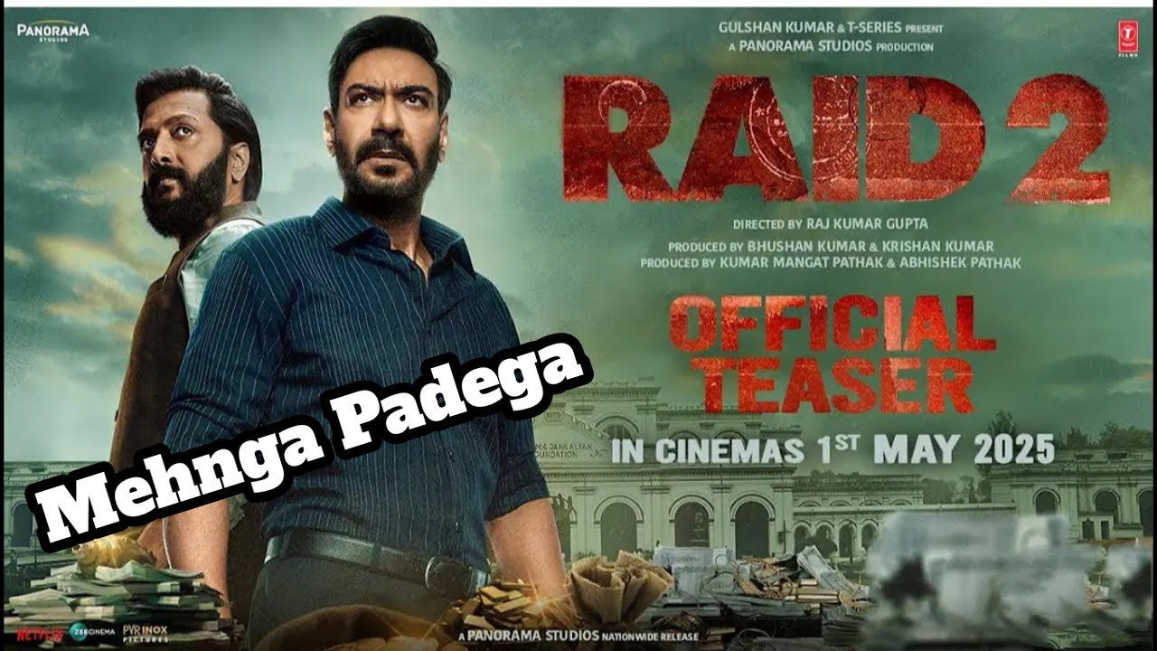 Raid 2 Teaser Ajay Devgan Ritesh Deshmukh Raj Kumar Gupta Vaani Kapoor ...