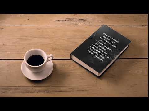 coffee bar / cafe video logo animation advertisement/commercial