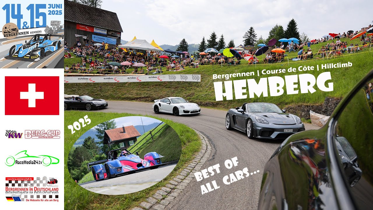 Hemberg Hillclimb 2025 | Best of all Cars | Swiss Championship | German ...