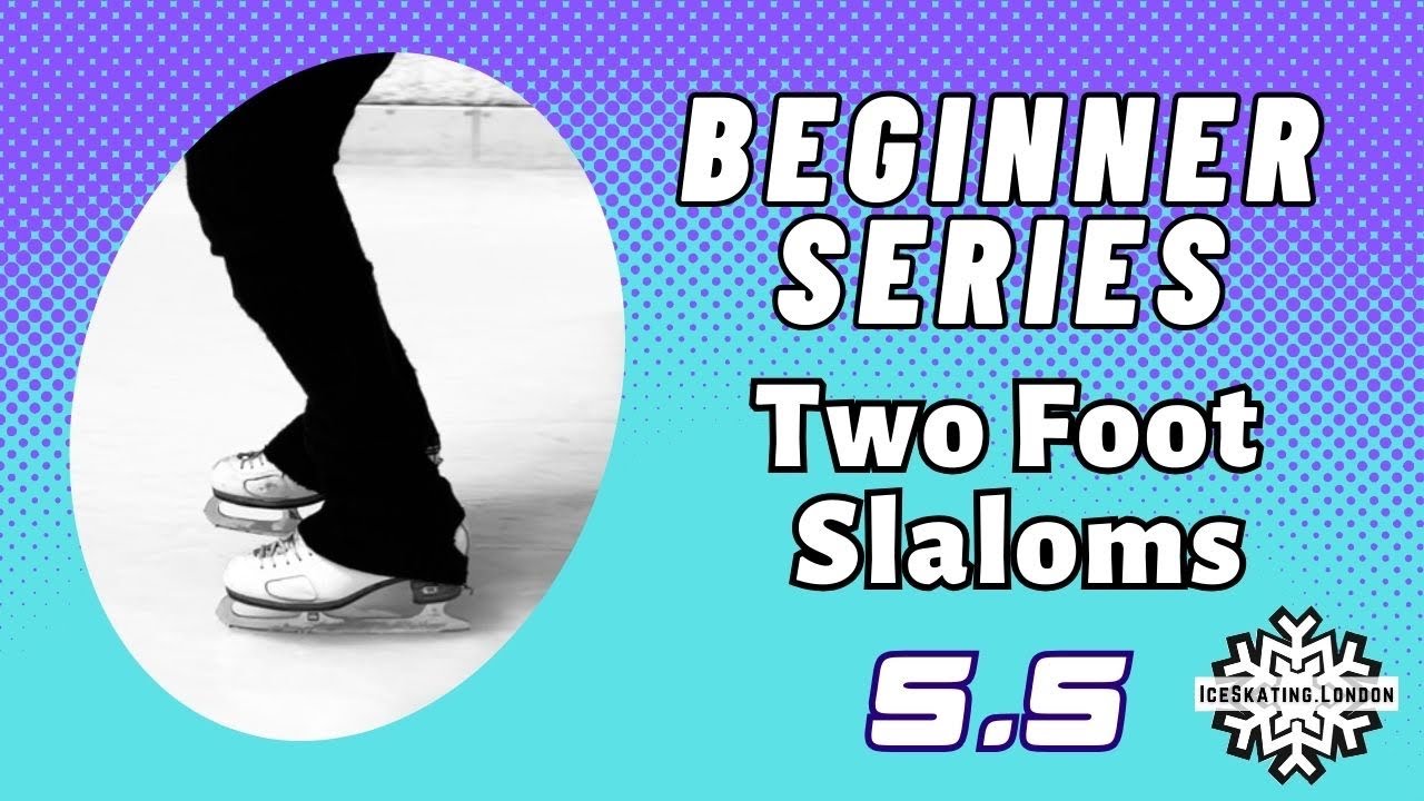 How to do 2 Foot Slaloms on Ice | Beginner Learn to Ice Skate Series ...