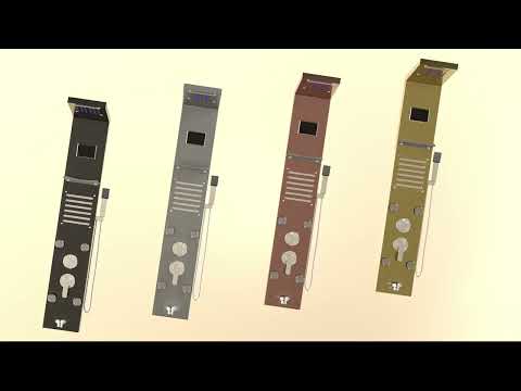 InArt JX-6072 8-in-1 Shower Panel | Luxury Bathroom Upgrade in 4 Finishes