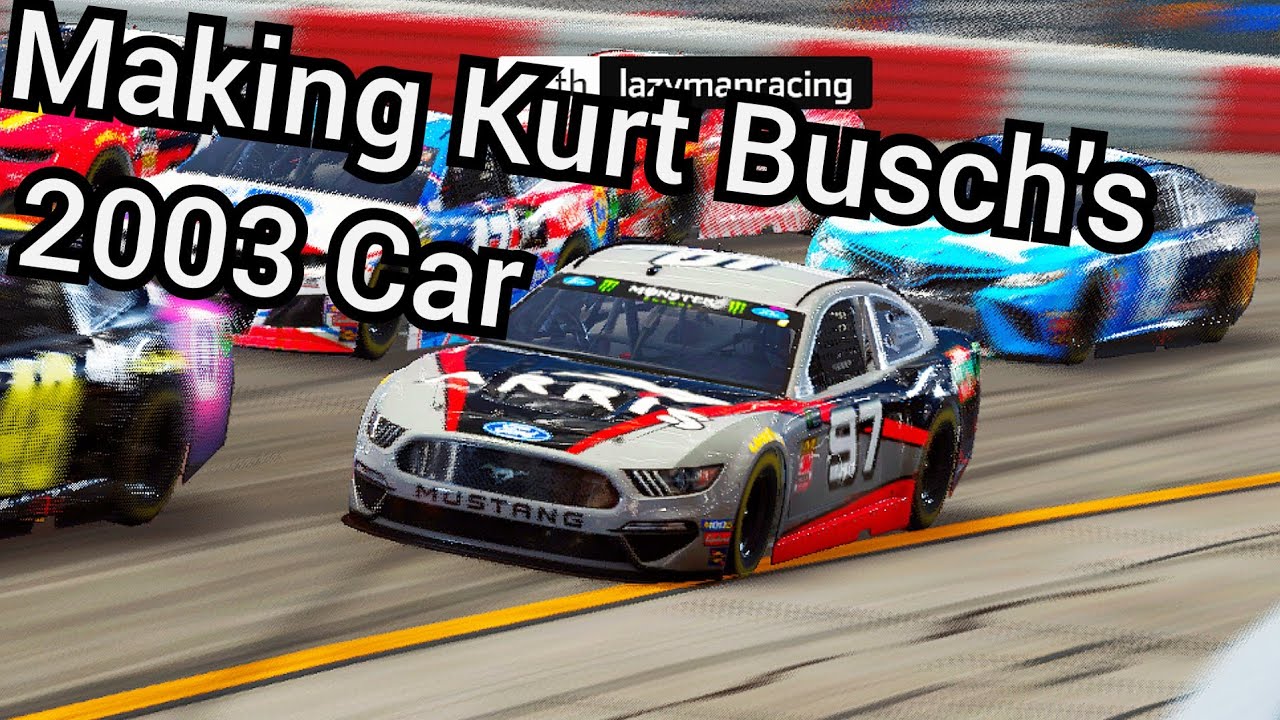 Making Kurt Busch 2003 Sharpie Car| NASCAR Heat 4 - YouTube