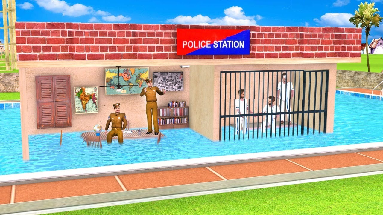 Swimming Pool Police Station Funny Comedy Video Stories - YouTube