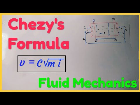 Chezy's formula-Fluid Mechanics