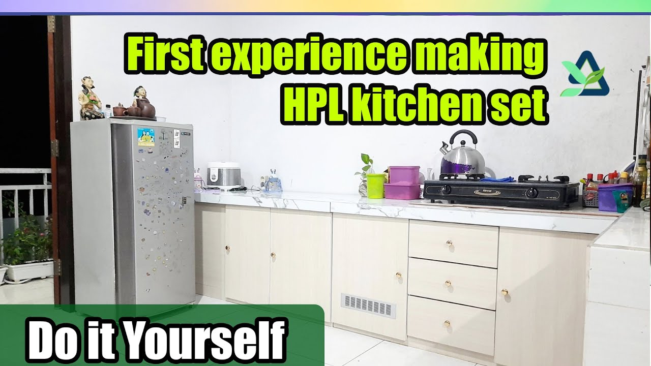 HPL Kitchen Cabinet Build: A Beginner's Journey - YouTube