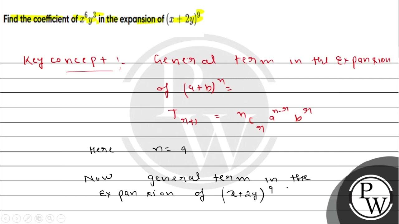 find-the-coefficient-of-x-6-y-3-in-the-expansion-of-x-2y-9