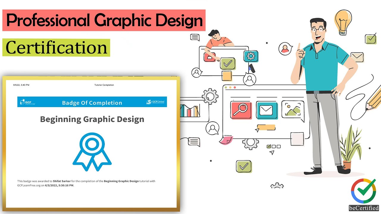 Professional Graphic Design Certification | beCertified - YouTube