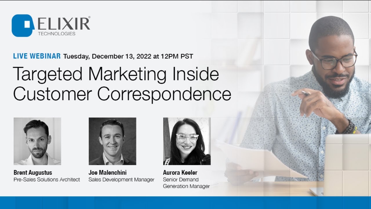 Targeted Marketing Inside Customer Correspondence - YouTube