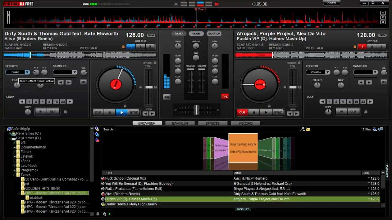 Simple Beat-Mixing with Virtual Dj 7 Home Free Pt.2 - YouTube