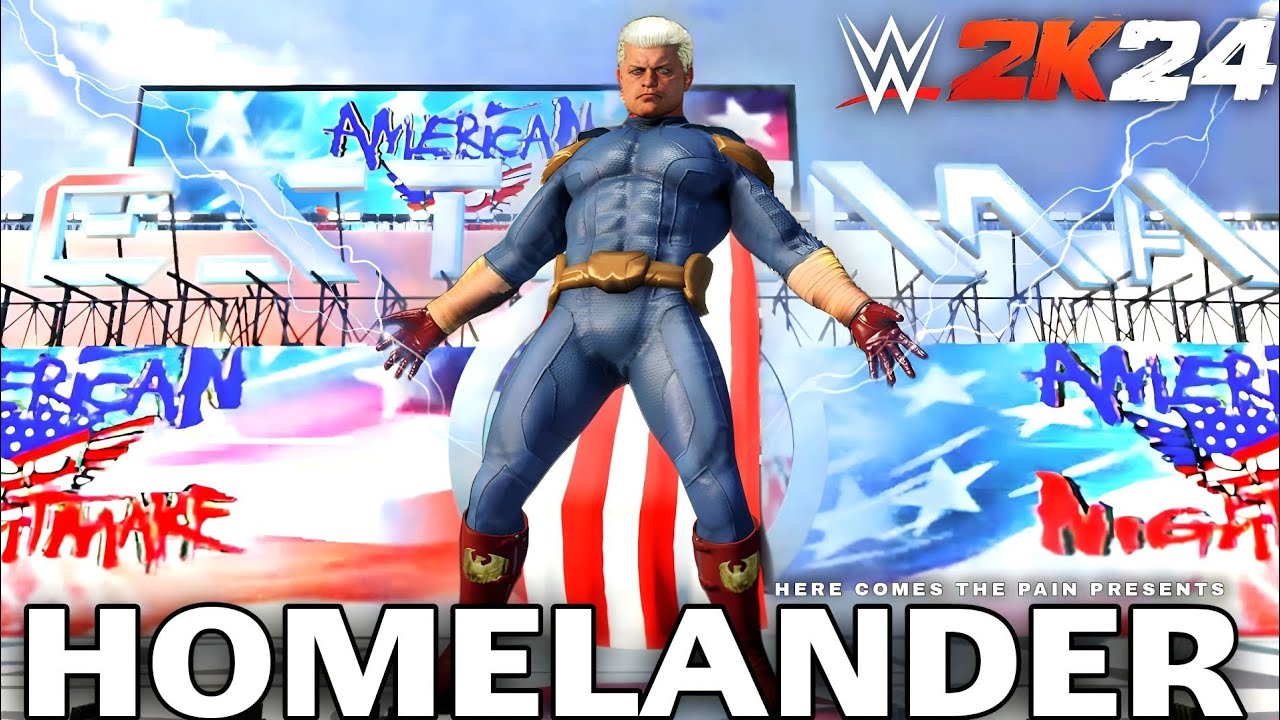 WWE 2K24 - HOMELANDER Full Entrance Ft.Cody Rhodes | The Boys S4 - YouTube