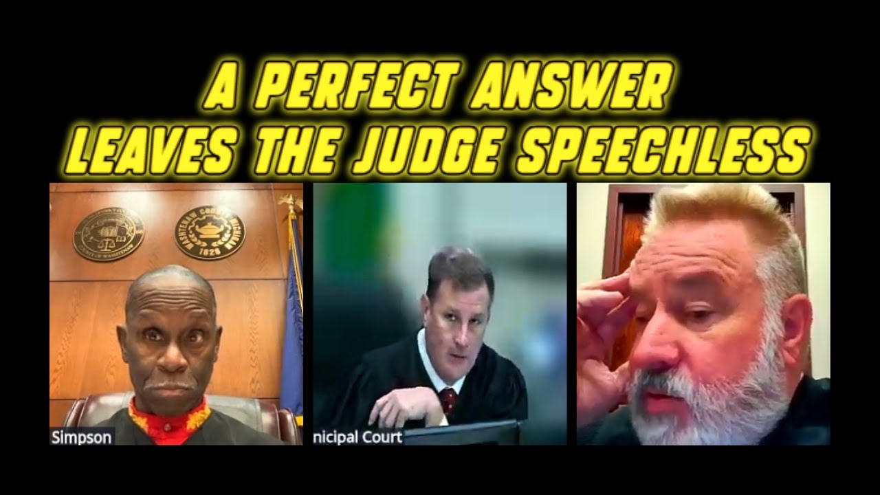 Giving the Perfect Answer is Never Easy, Stunning a Judge to Silence is ...