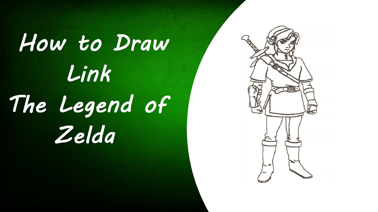 How to Draw Link ? Easy Pen Drawing Steps, Super Smash Bros Drawing ...