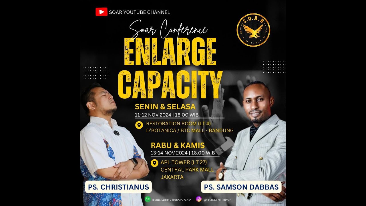 SOAR Conference "ENLARGE CAPACITY" 11 November 2024 - YouTube