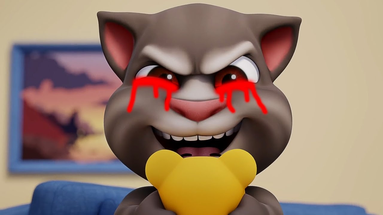 RUN! RUN! RUN! TALKING TOM SHORTS NEW OFFICIAL VS MY TALKING TOM ...