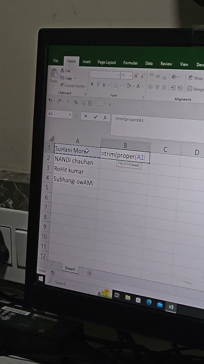 Convert Text to Proper Case in Excel - YouTube
