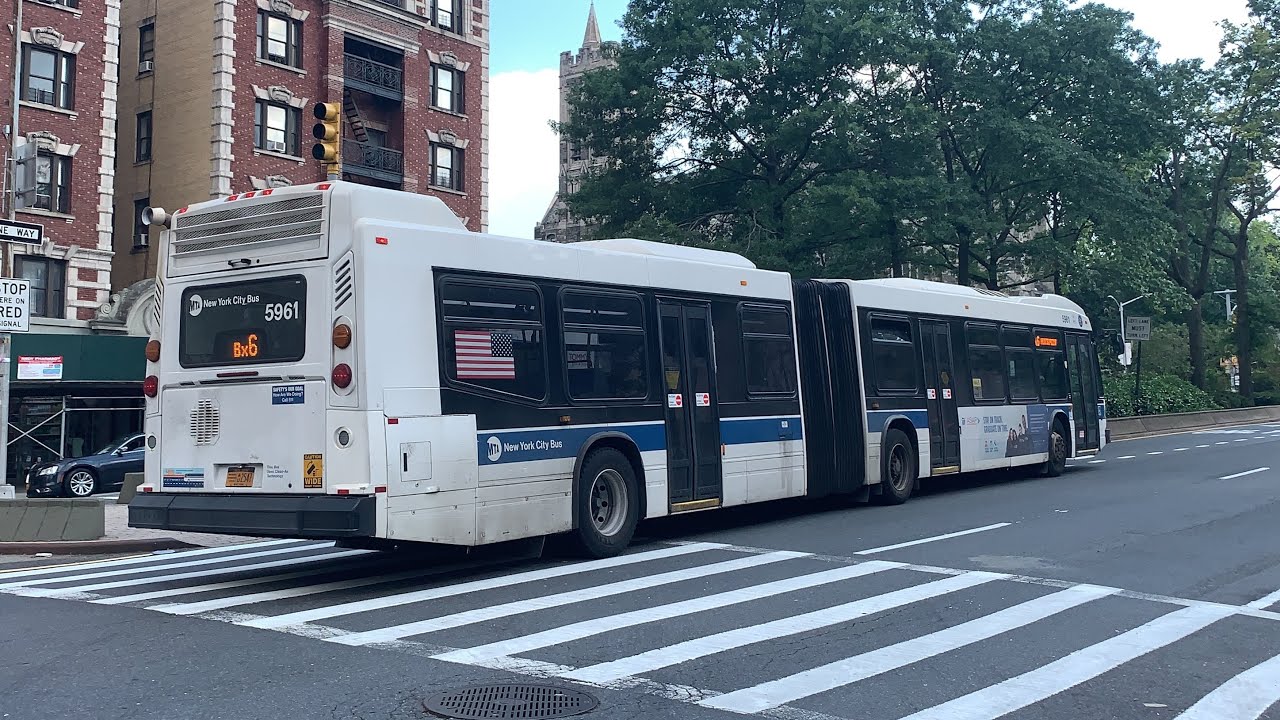 MTA NYCT Bus - 2012-2013 NovaBus LFSA #5961 On The Bx6 - YouTube
