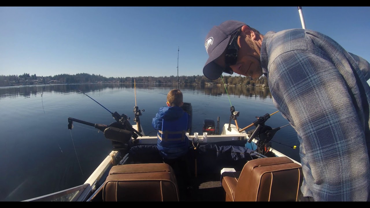 Kokanee fishing at Lake Stevens Large - YouTube