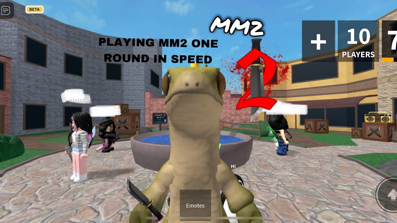Playing MM2 one round full speed! - YouTube