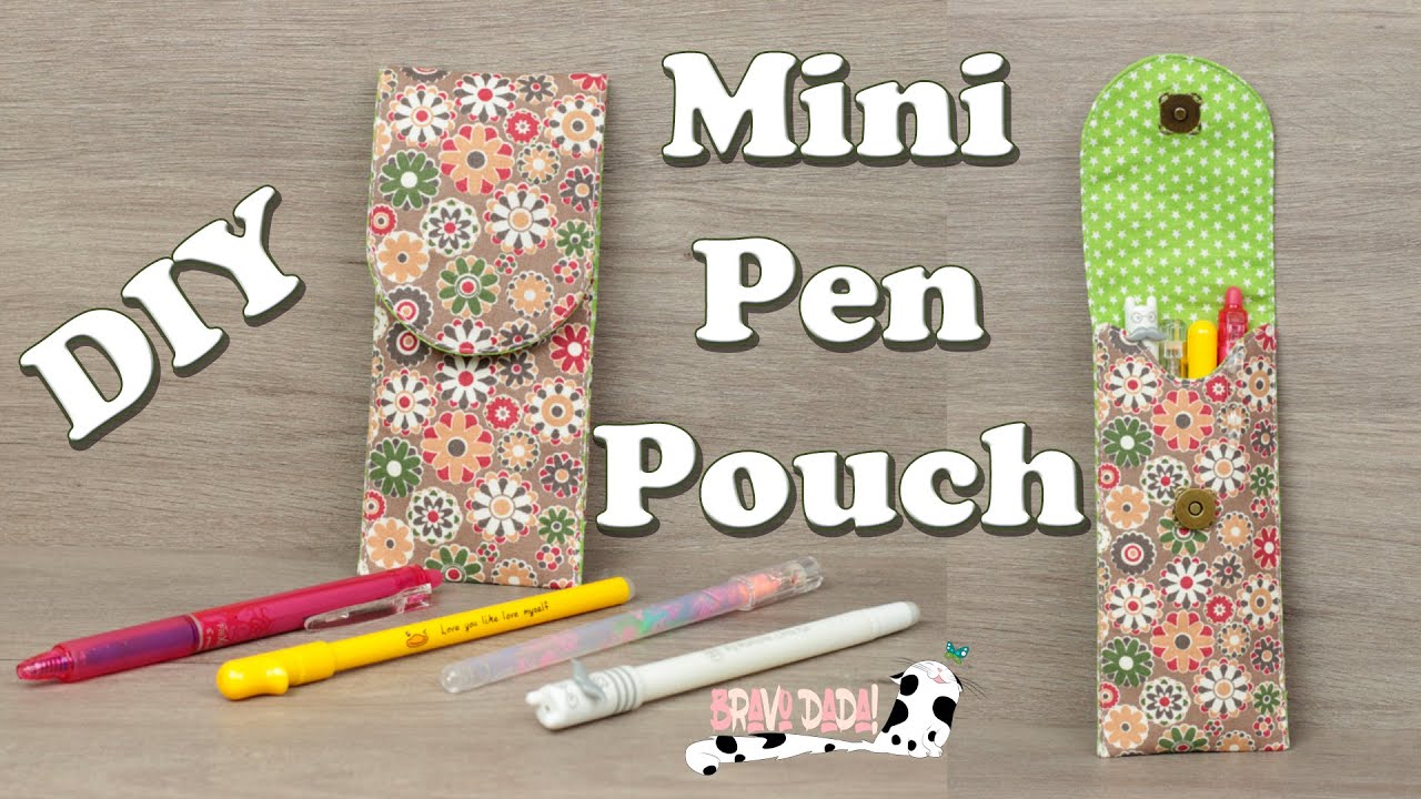 DIY How to Make a Fabric Pen Pouch | Free Template | School Supplies ...