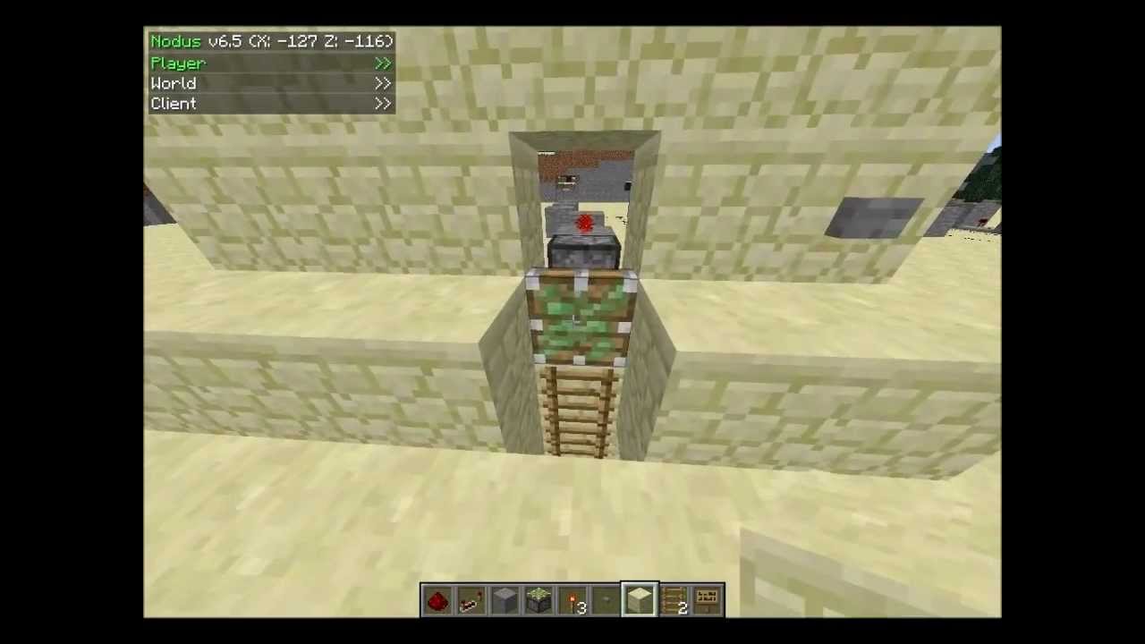 MINECRAFT Hidden piston door [Tutorial] - YouTube