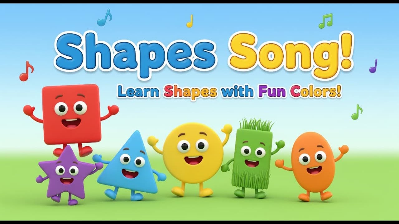 The Shapes Song #1 | Learn Shapes | Circle, Square, Triangle and More ...
