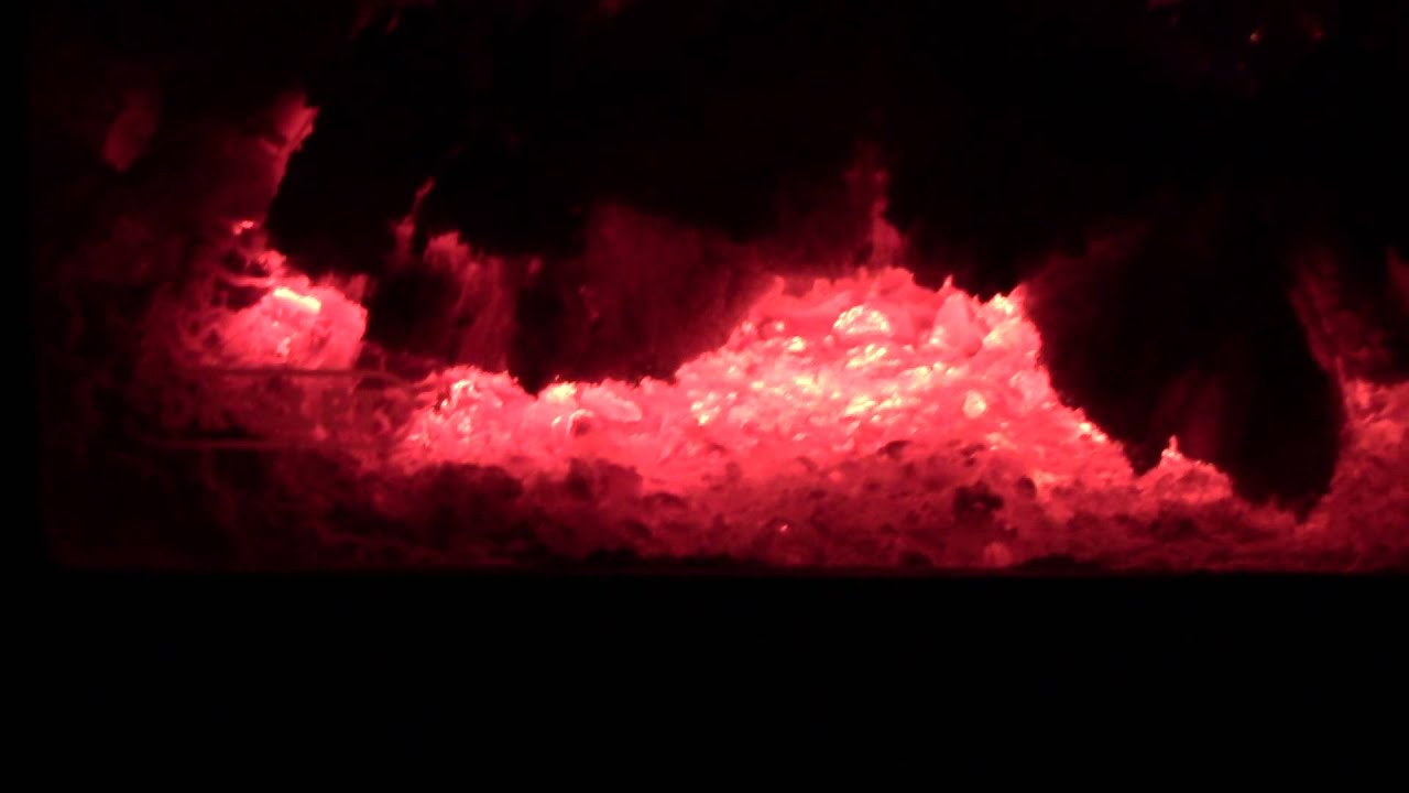 Wood Stove Blue Flames & Red Embers.1 of 2 - YouTube