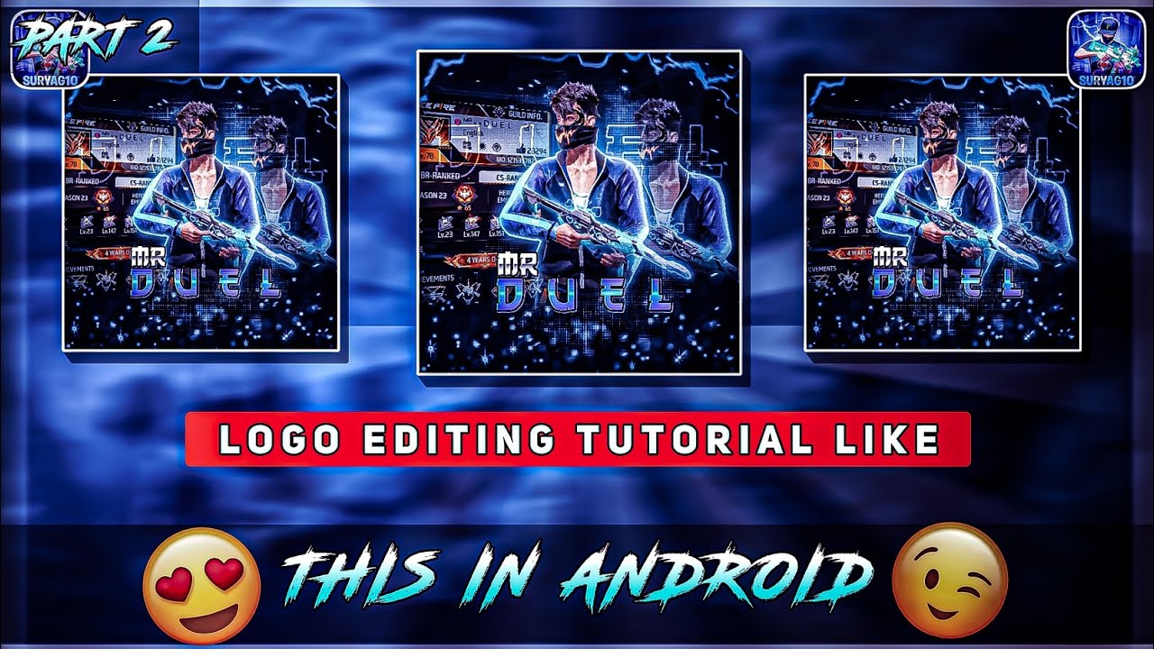 How To Make Creative Gaming Logo In Ps Cc Mobile | Stylish Gaming Logo ...