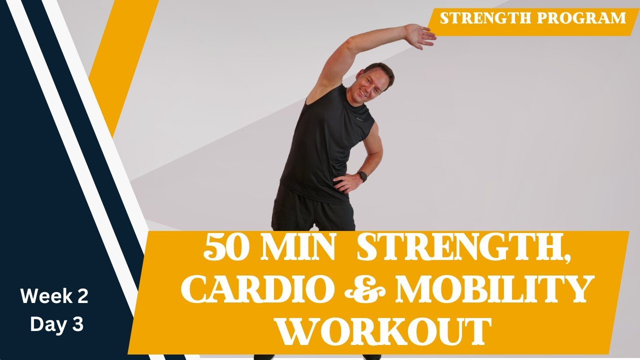 50-Min Strength, Cardio, Mobility Workout (Full Body) | 50 Min de ...
