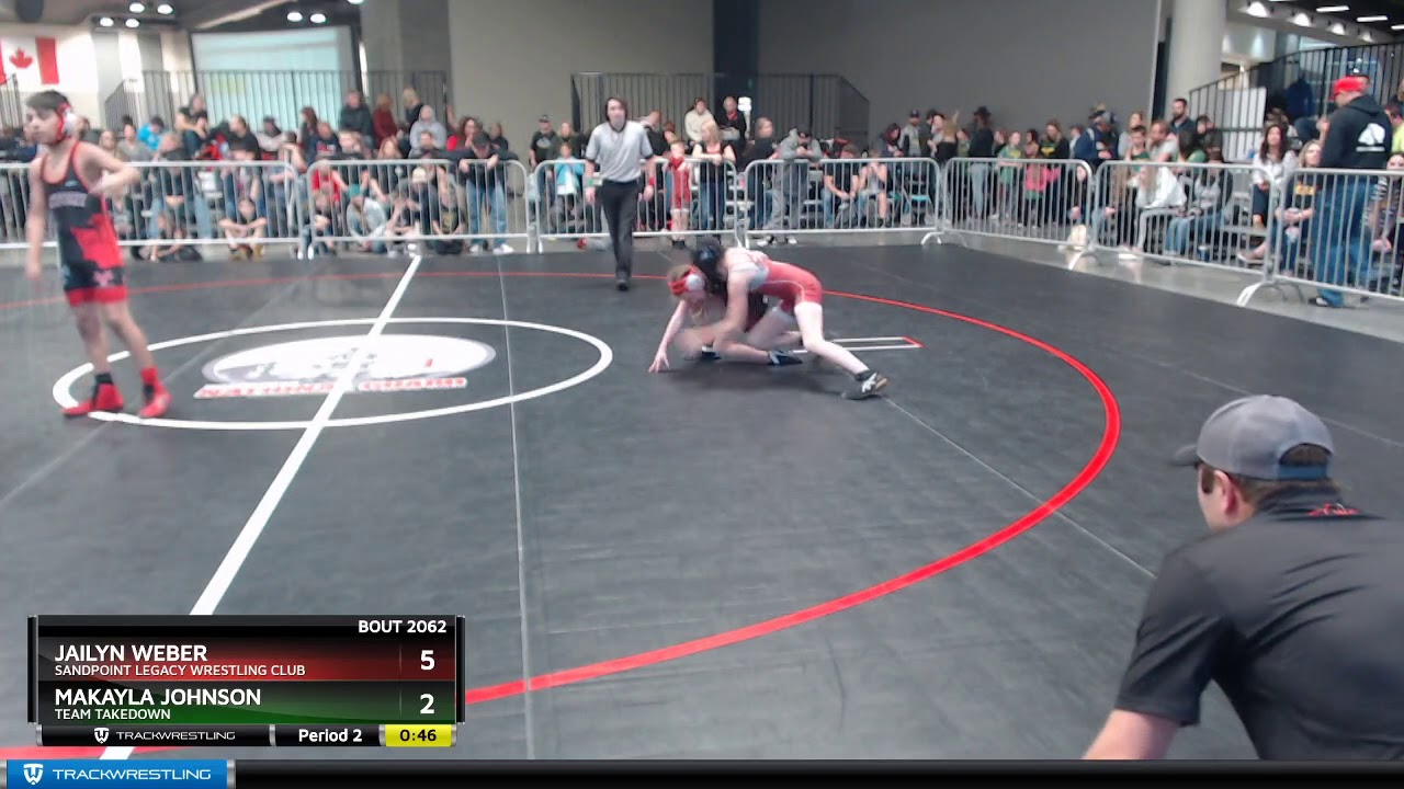 TB Middle School 71-73 Makayla Johnson Team Takedown Vs Jailyn Weber ...