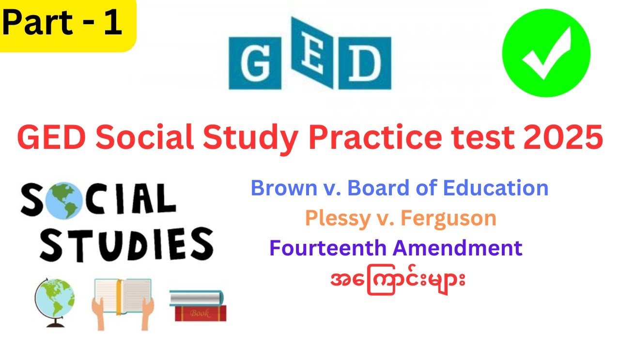 GED Social Study Practice Test 2025 How Brown v Board of Education ...