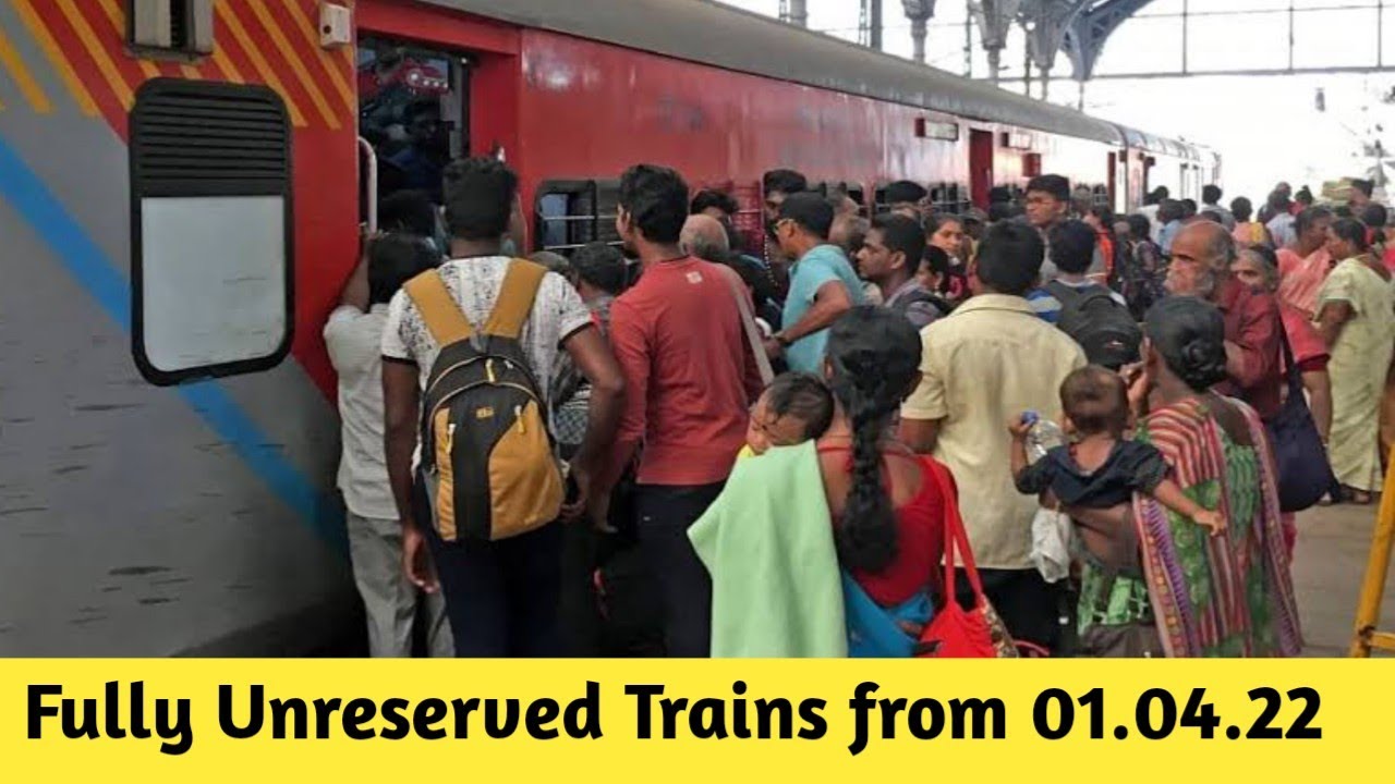 Fully unreserved trains from 01.04.22 - YouTube