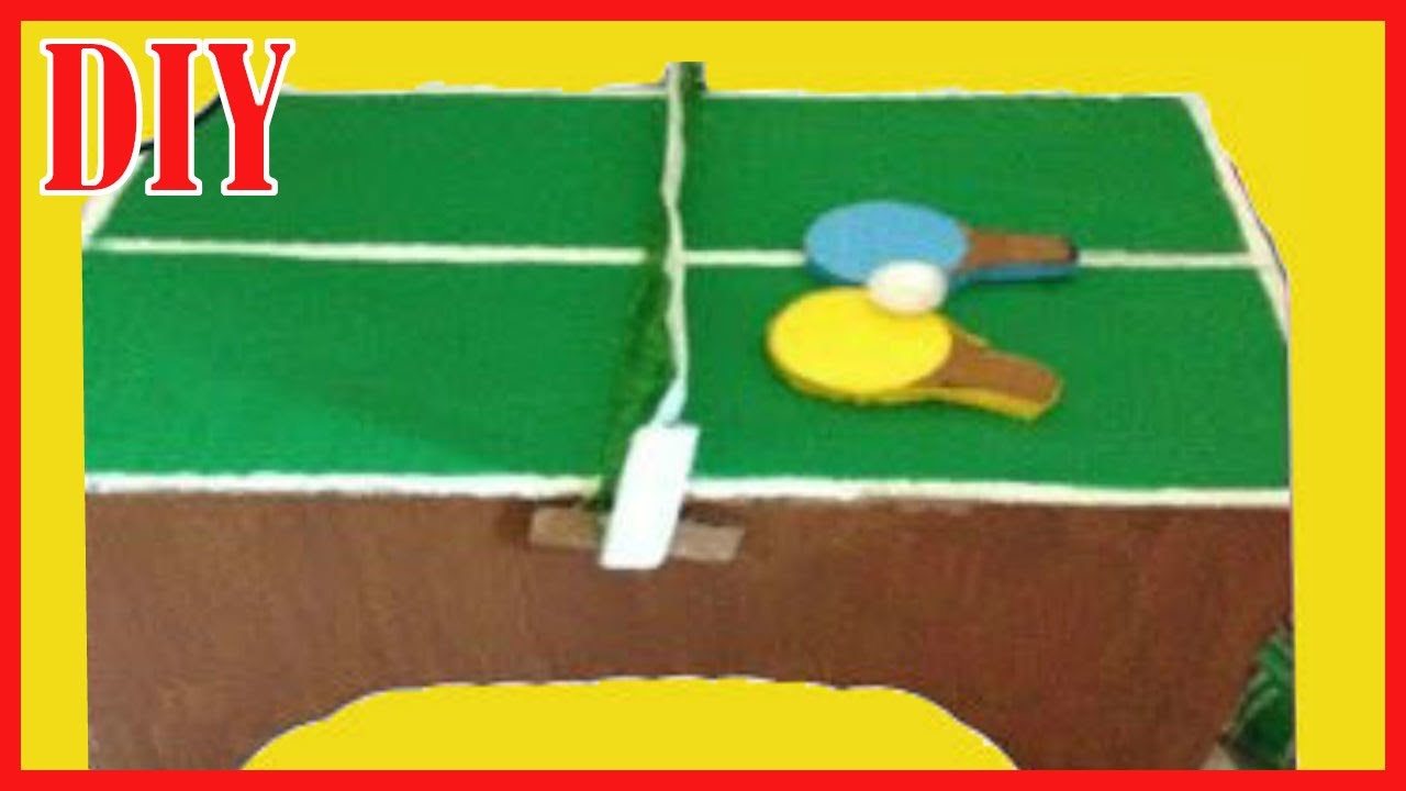 CUTE Table Tennis Diy | How to make Doll Table Tennis - YouTube