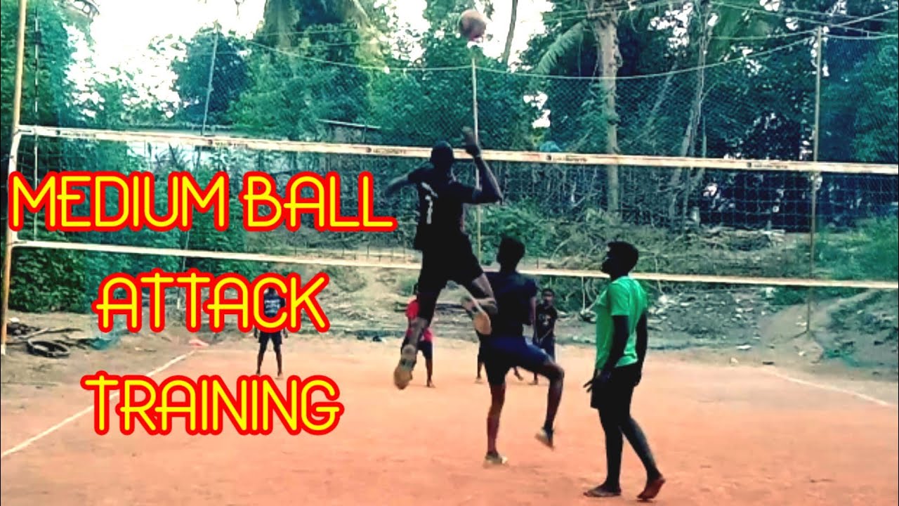 medium ball attack training - YouTube