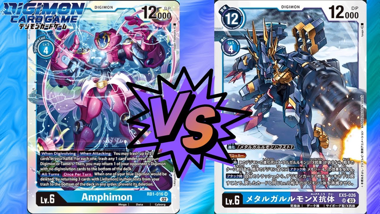 Amphimon Vs MetalGarurumon EX5 - Digimon TCG Simulator - YouTube