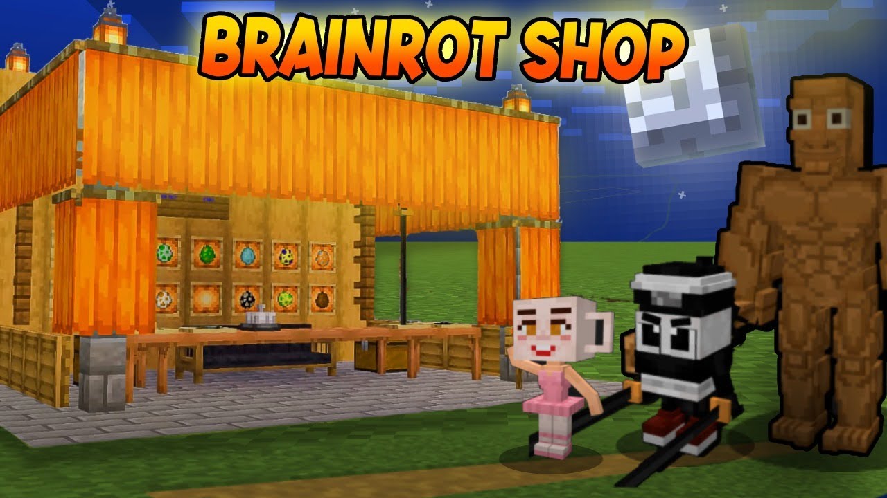 we open an Italian Brainrot shop in Minecraft|BlazeDrax universe # ...