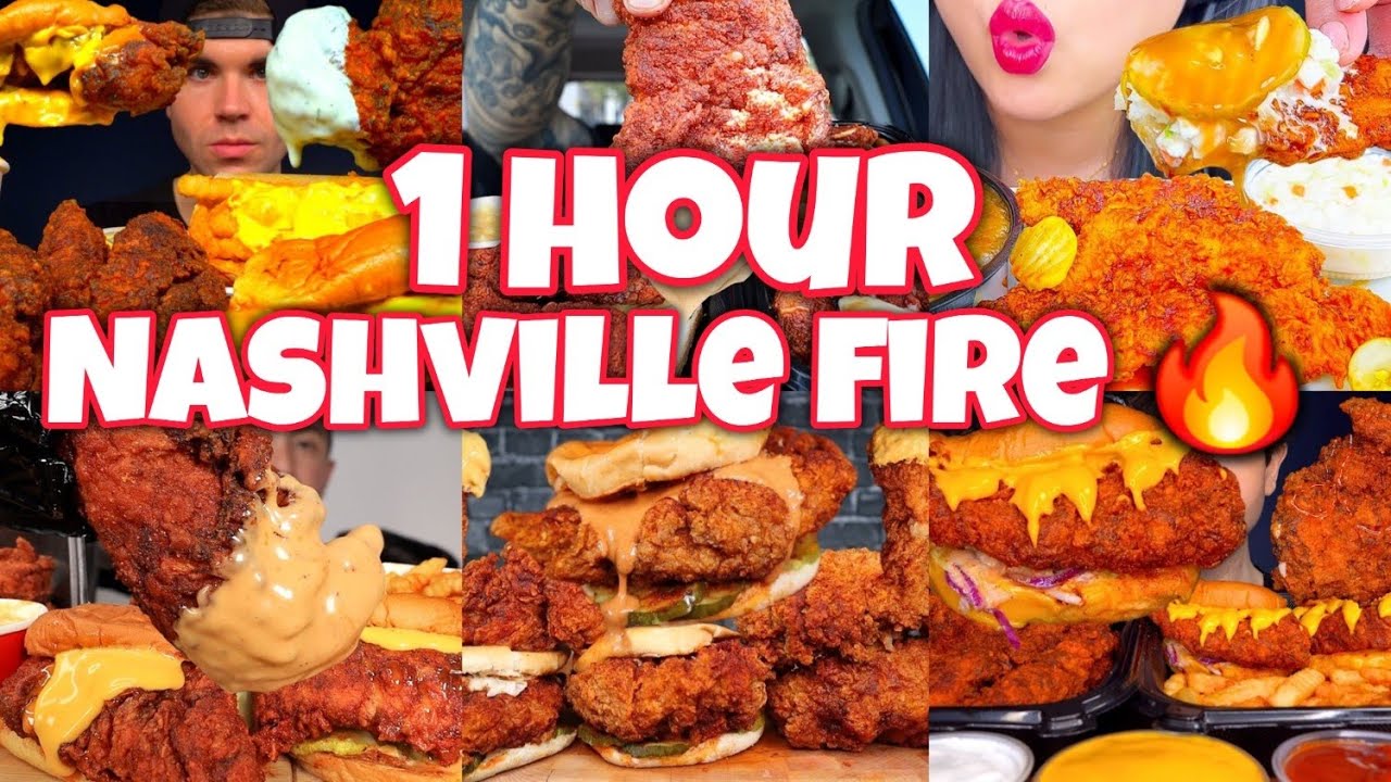 So Hot It Hurts 🔥☠️ but in a good way! Spicy Nashville Hot Chicken ASMR ...