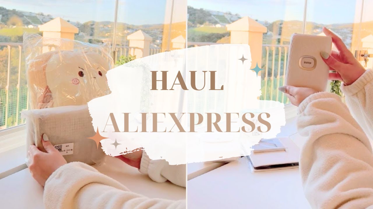 cute & aesthetic aliexpress haul || accessories, instax printer, switch ...