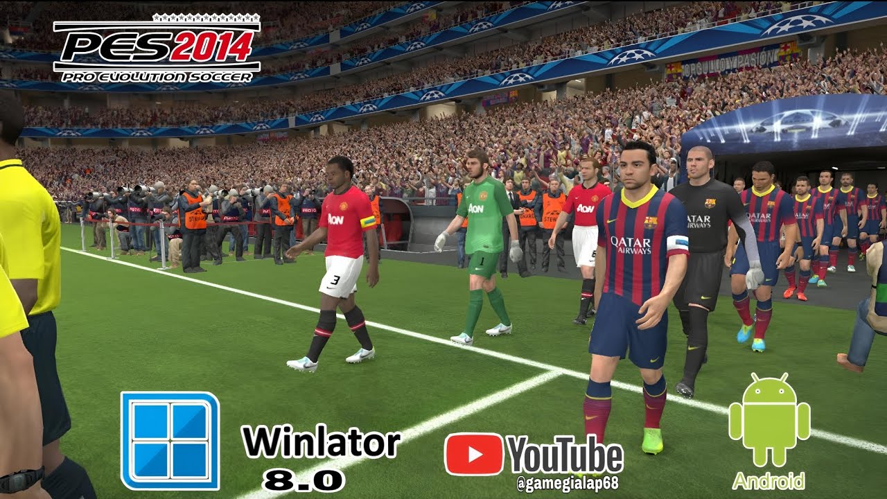 PES 2014 PRO EVOLUTION SOCCE ANDROID WINLATOR 8.0 - YouTube