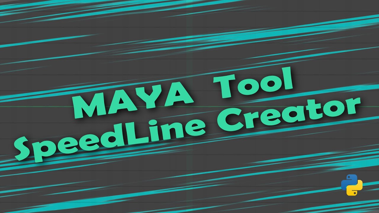 Maya Tool EP1 : SpeedLine Creator - YouTube