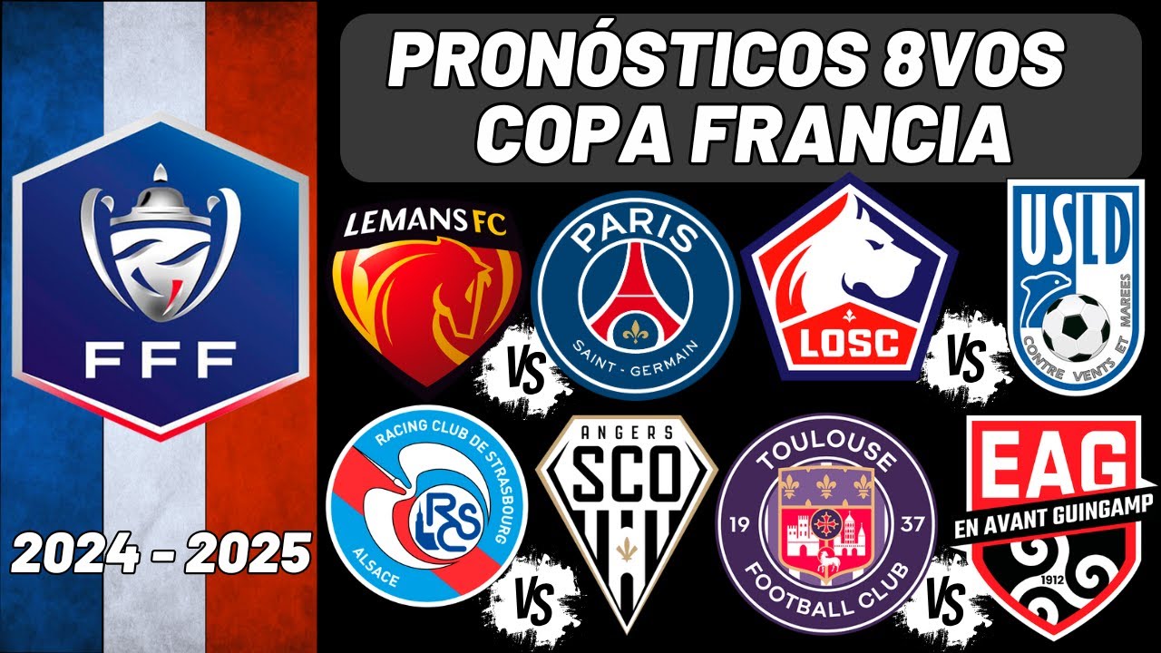 Pronóstico COPA FRANCIA 8vos de Final - Copa Francesa 2024/2025 - YouTube