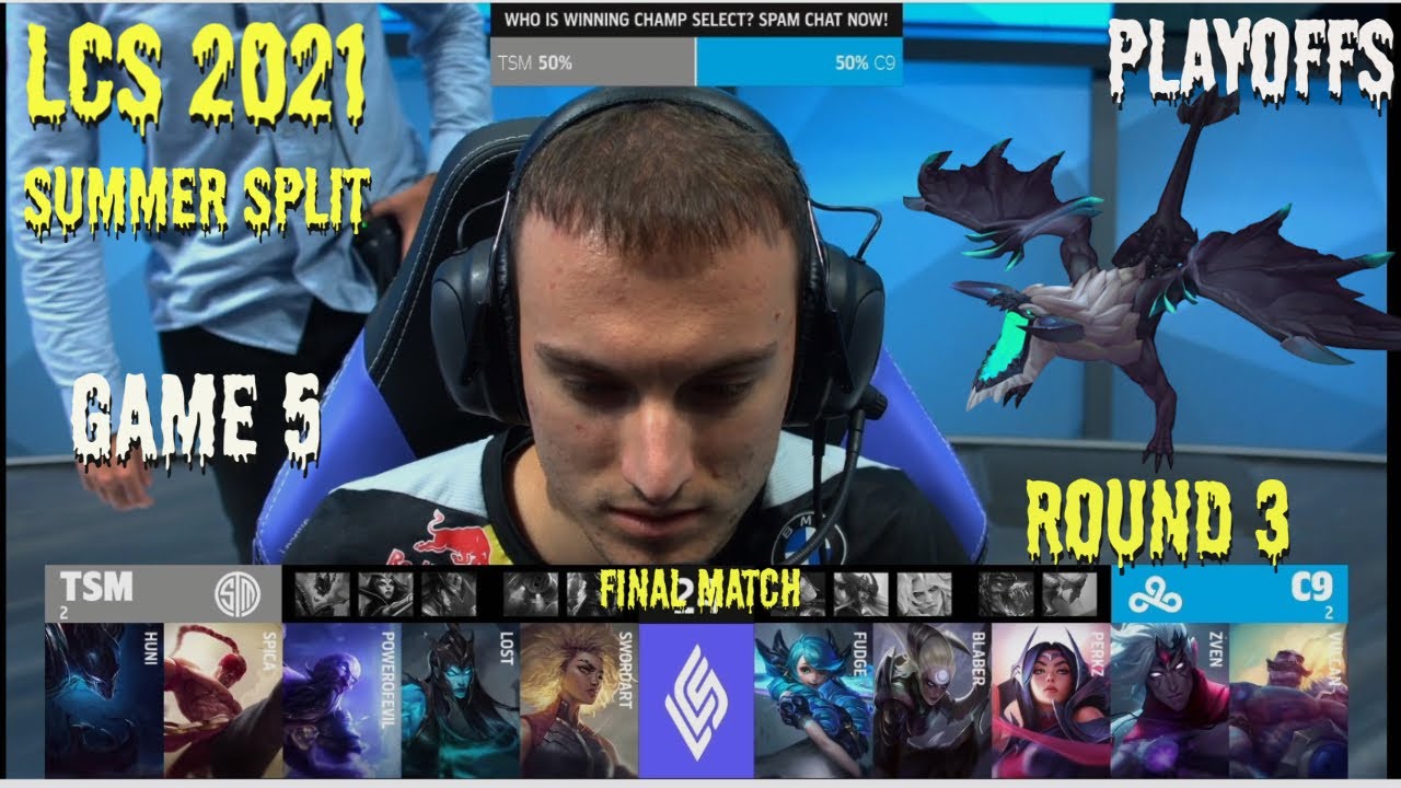 LCS TSM vs C9 Playoffs Round 3 Summer 2021 Game 5 - YouTube