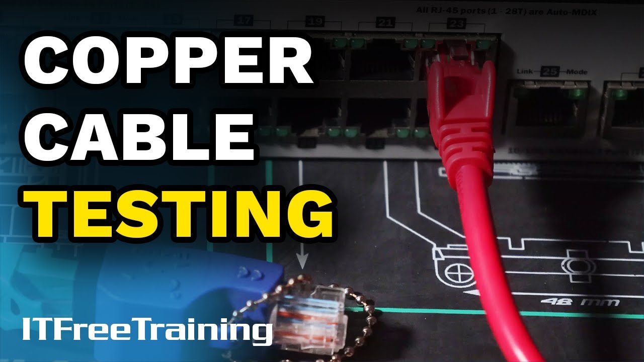 Copper Cable Testing - CompTIA A+ 220-1101 – 4.10 - YouTube