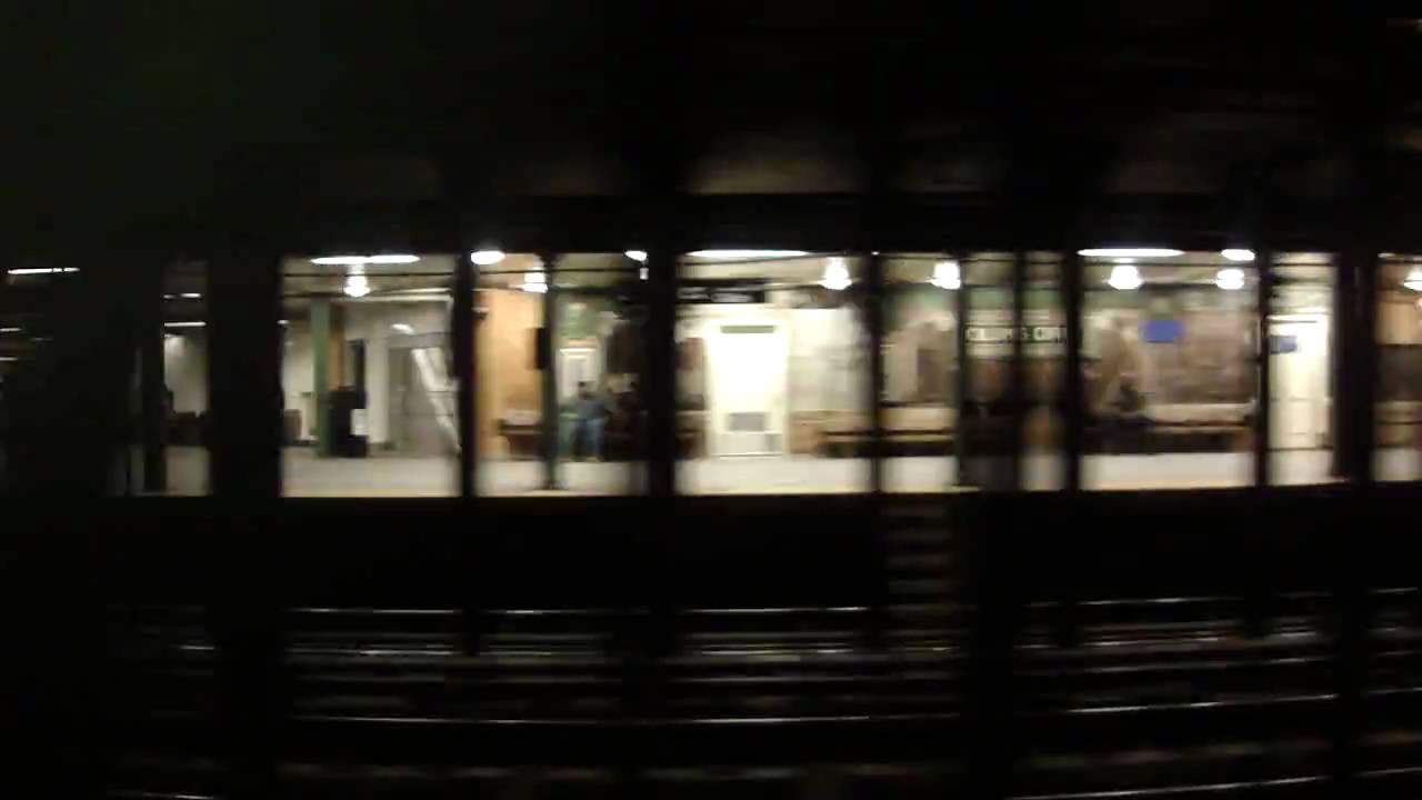 NYC subway at night - YouTube