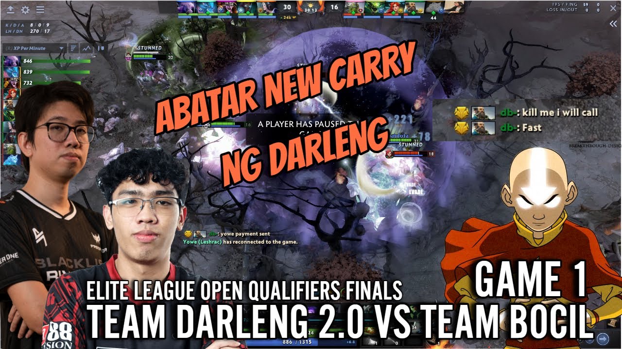 TEAM DARLENG | KUKUDOTO VS TEAM BOCIL GAME1 | DOTA2 HIGHLIGHTS | ELITE ...