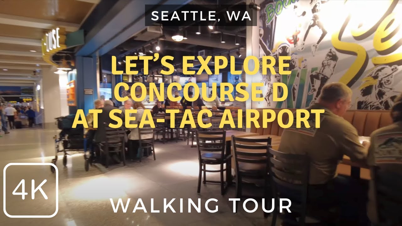Walkthrough Sea-Tac Airport (SEA) Concourse D: Discovering Gates D1-D11 ...