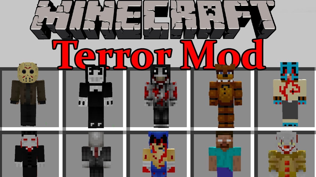 MOD DO TERROR (MONSTROS) - MINECRAFT / CreepyPasta - YouTube